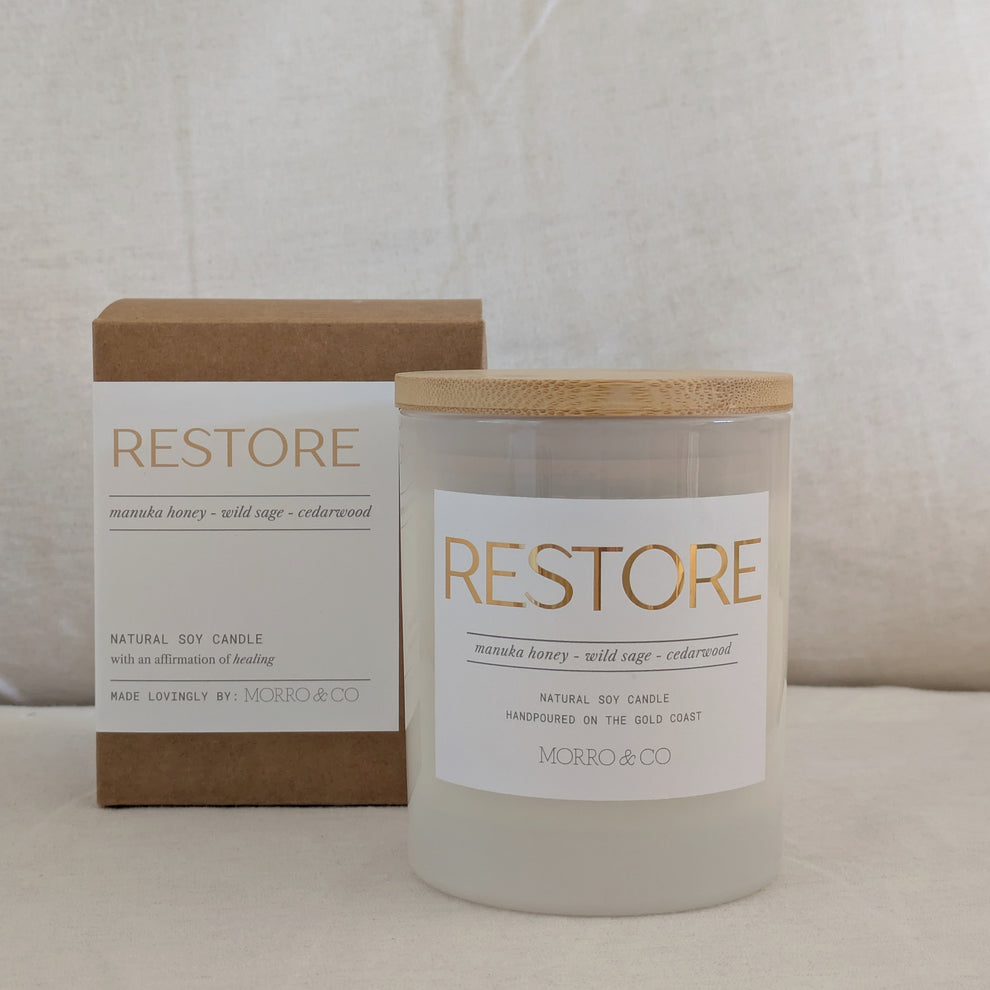RESTORE : wild sage + cedar + manuka honey – Morro & Co